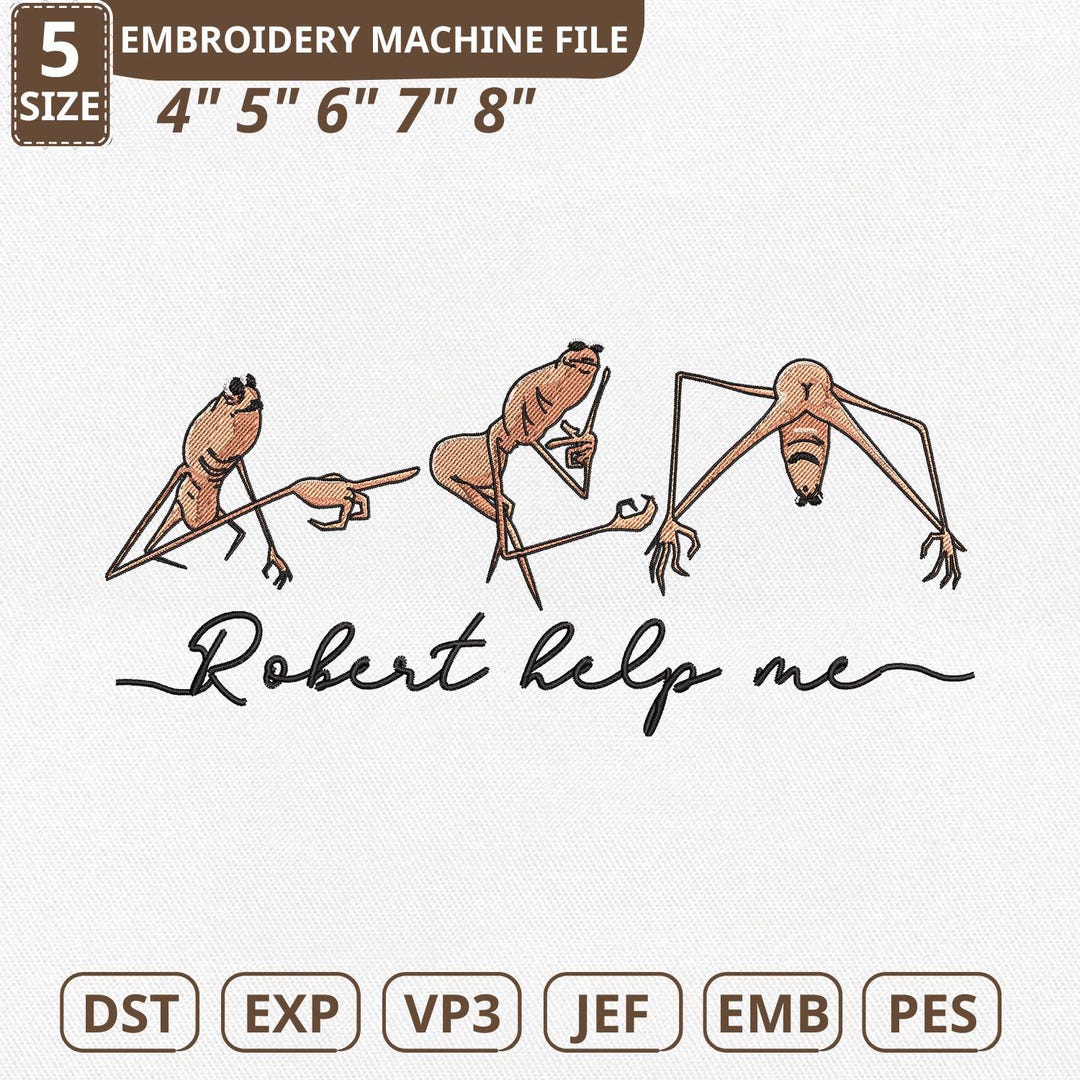 Robert Help Me Marcus the Worm Machine Embroidery File, Marcus the Worm ...