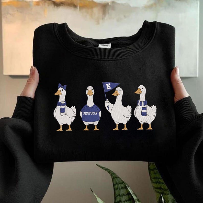 Kentucky Goose Machine Embroidery File, Funny Silly Goose Cheer ...