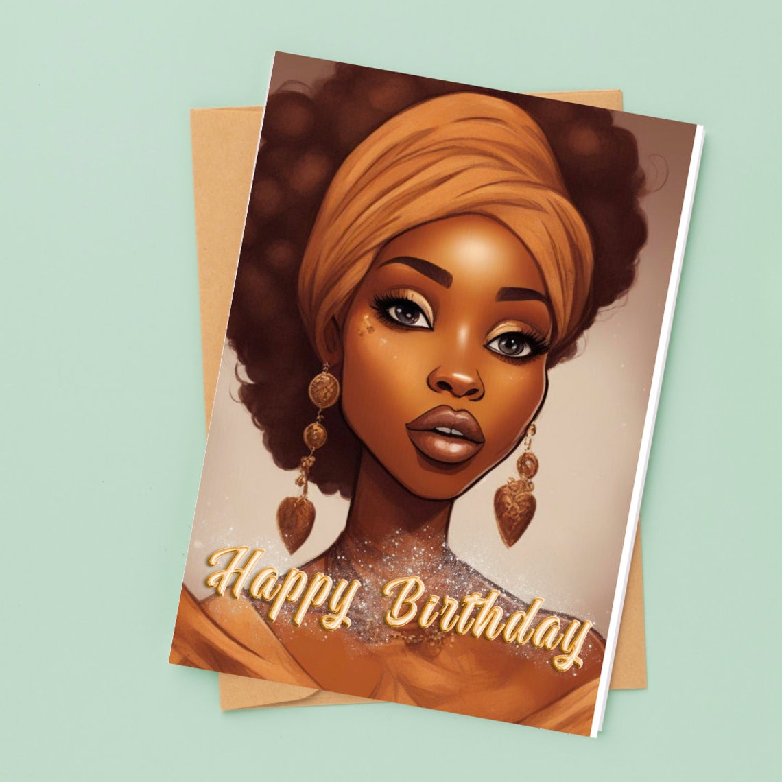 African American Birthday Card for Black Woman, Black Women Birthday ...