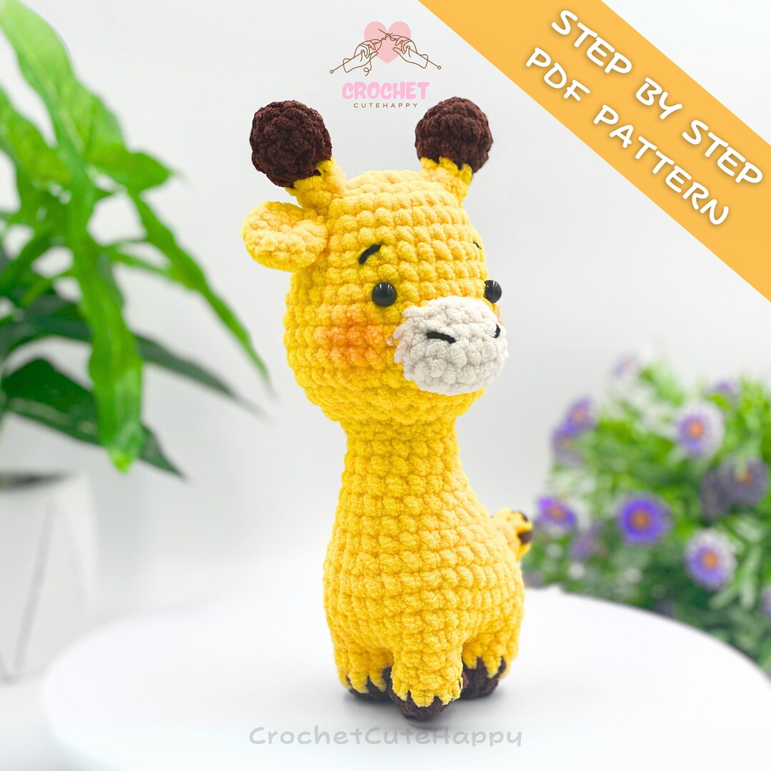 Crochet Giraffe Pattern, Crochet Pattern PDF, Animal Crochet, Standing ...
