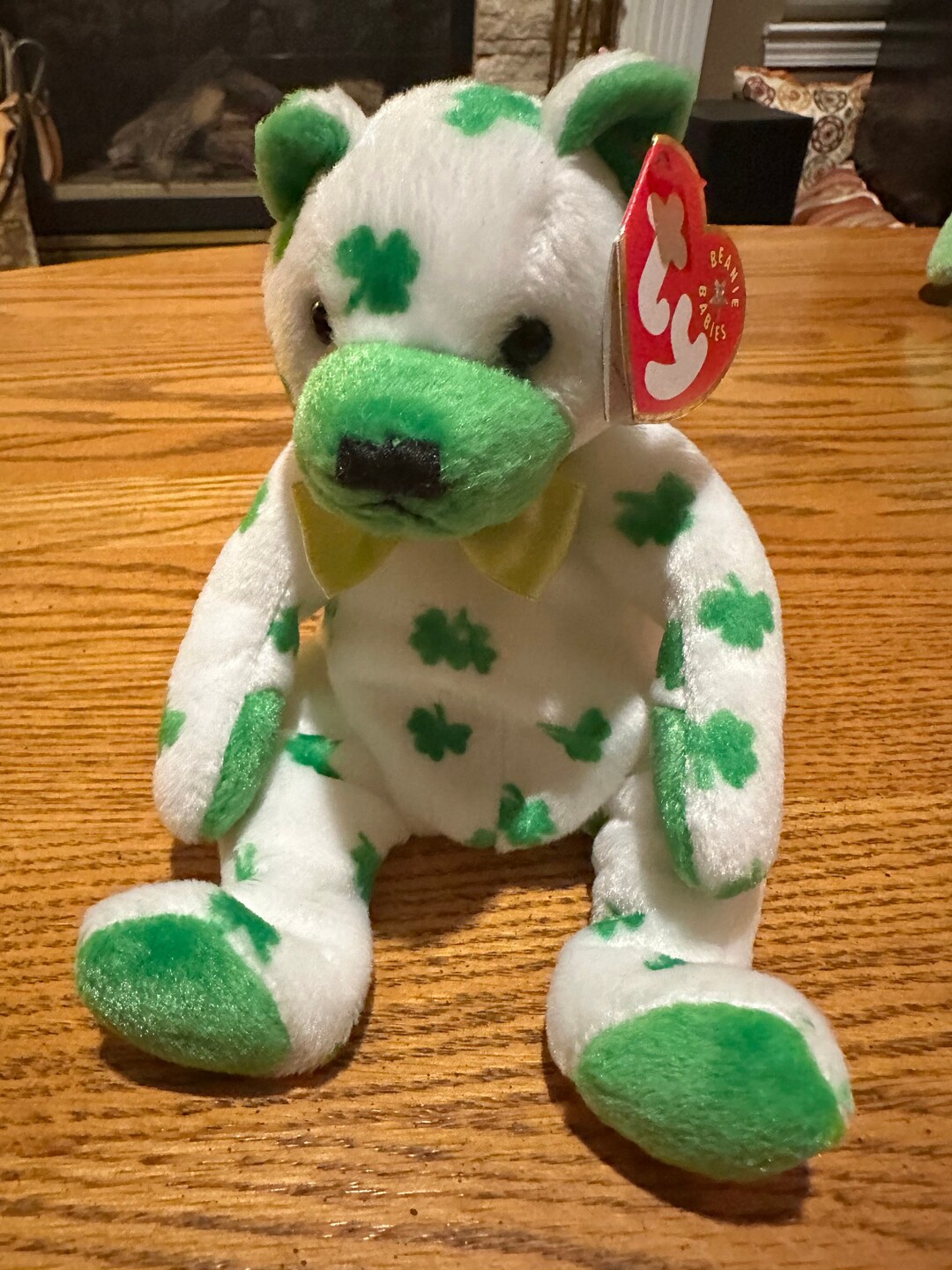 Vintage TY Beanie Babies 'clover the Irish Bear', Style Number 4186 ...