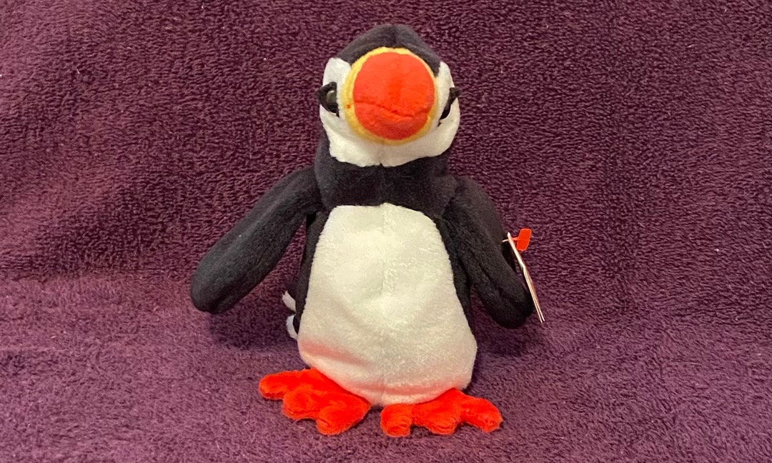 Vintage TY Beanie Babies Puffer the Puffin, Style Number 4181, Retired ...