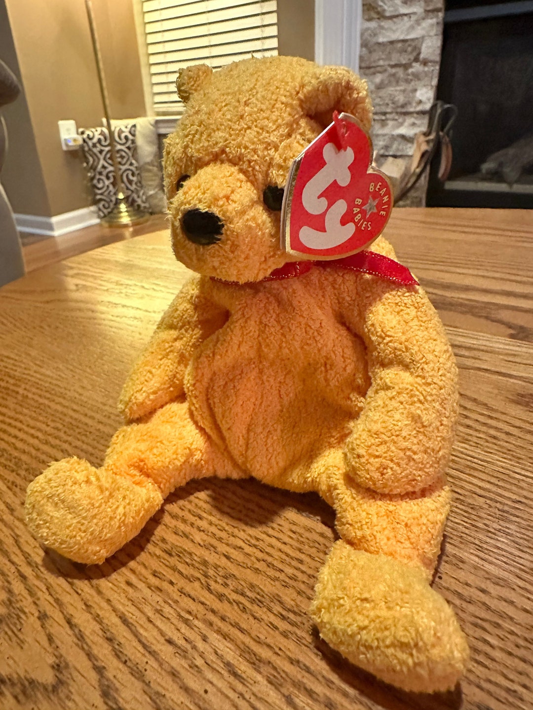 Vintage TY Beanie Babies 'poopsie the Bear', Style Number 4381, Retired ...