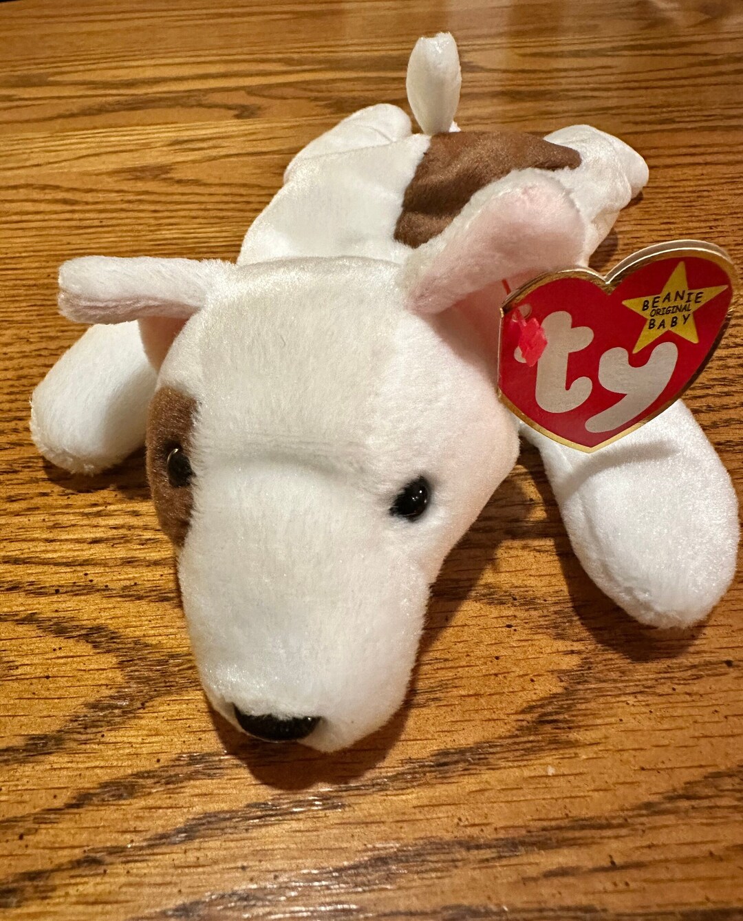 Vintage TY Beanie Babies Butch the Bull Terrier, Style Number 4227 ...
