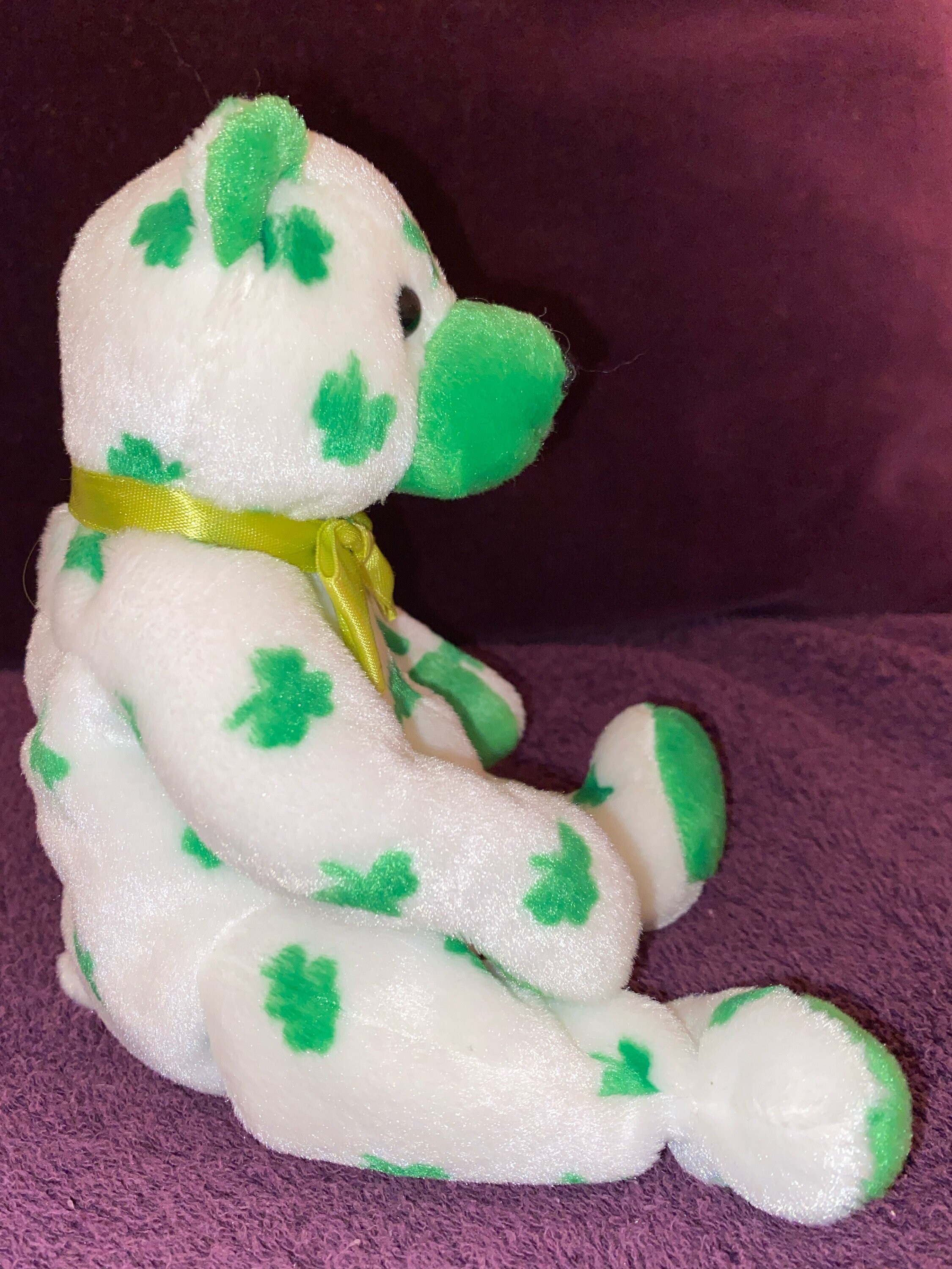 Vintage TY Beanie Babies 'clover the Irish Bear', Style Number 4186 ...