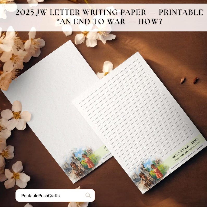 JW Letter Writing Paper: September 2025 "end to War" Campaign ...