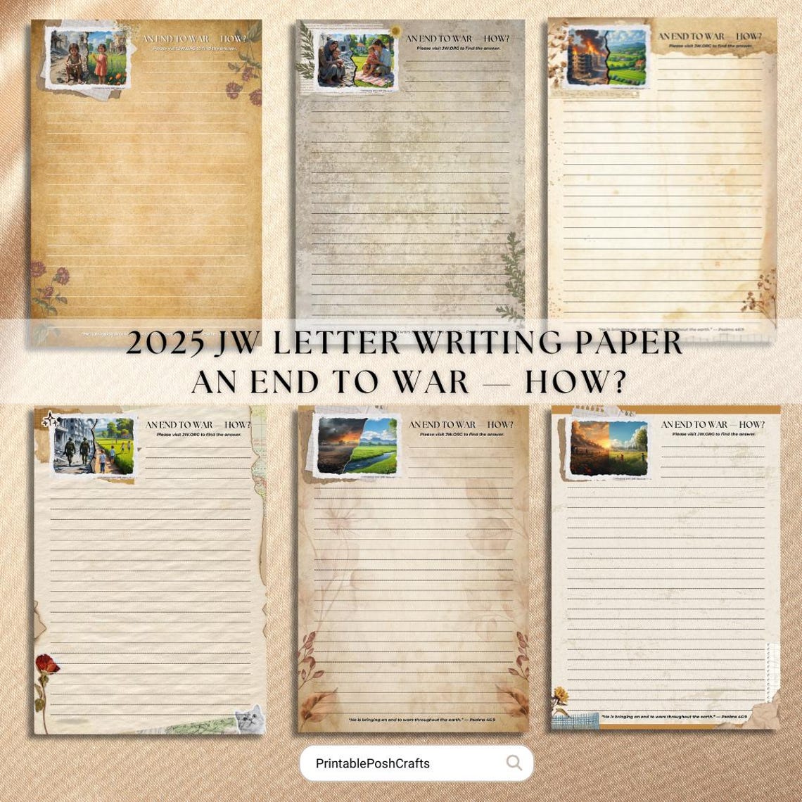 An End to War JW Letter Writing Paper: September 2025 Campaign ...