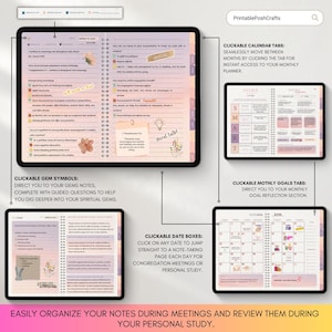 Undated JW Digital Planner: Personal Study & Meeting Notebook (digital ...