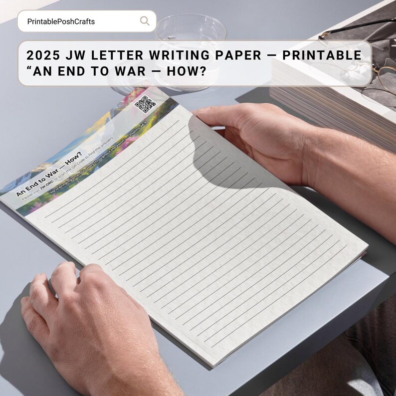 JW Letter Writing Paper: an End to War, September 2025 (printable PDF ...