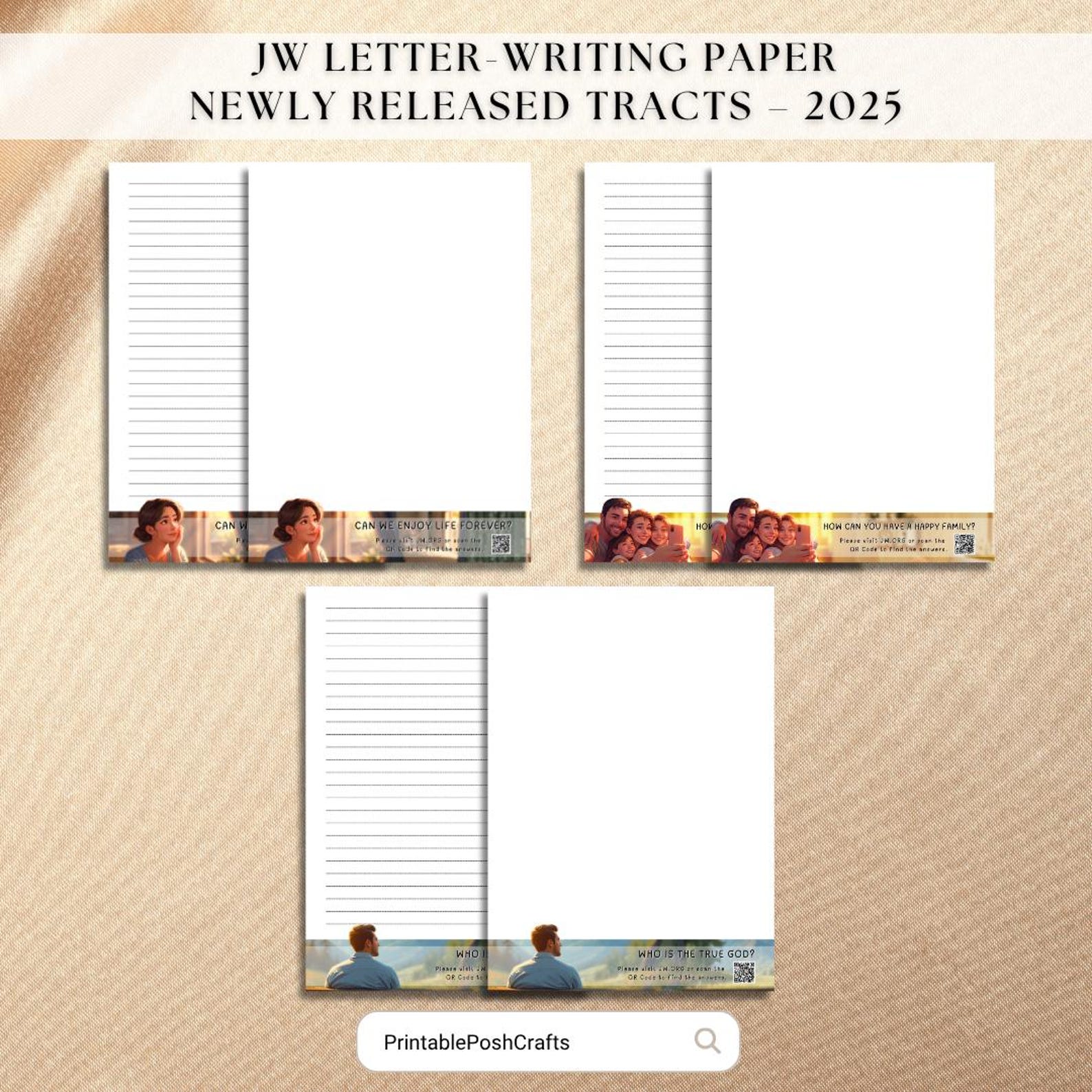JW Letter Writing Paper: 9 New Tracts 2025 (digital Download) - Etsy