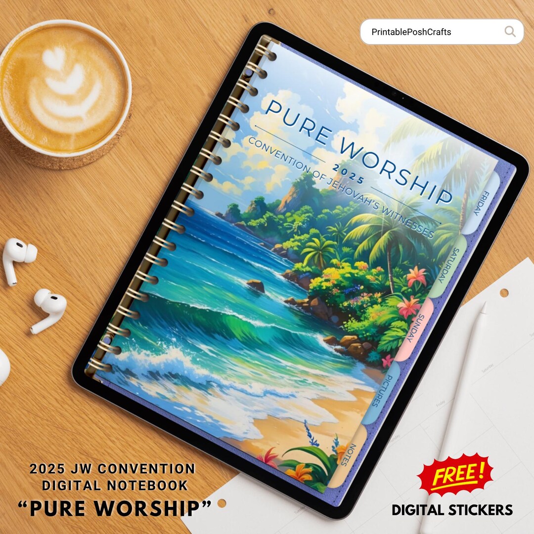 2025 Pure Worship JW Convention Digital Notebook | Goodnotes | JW ...
