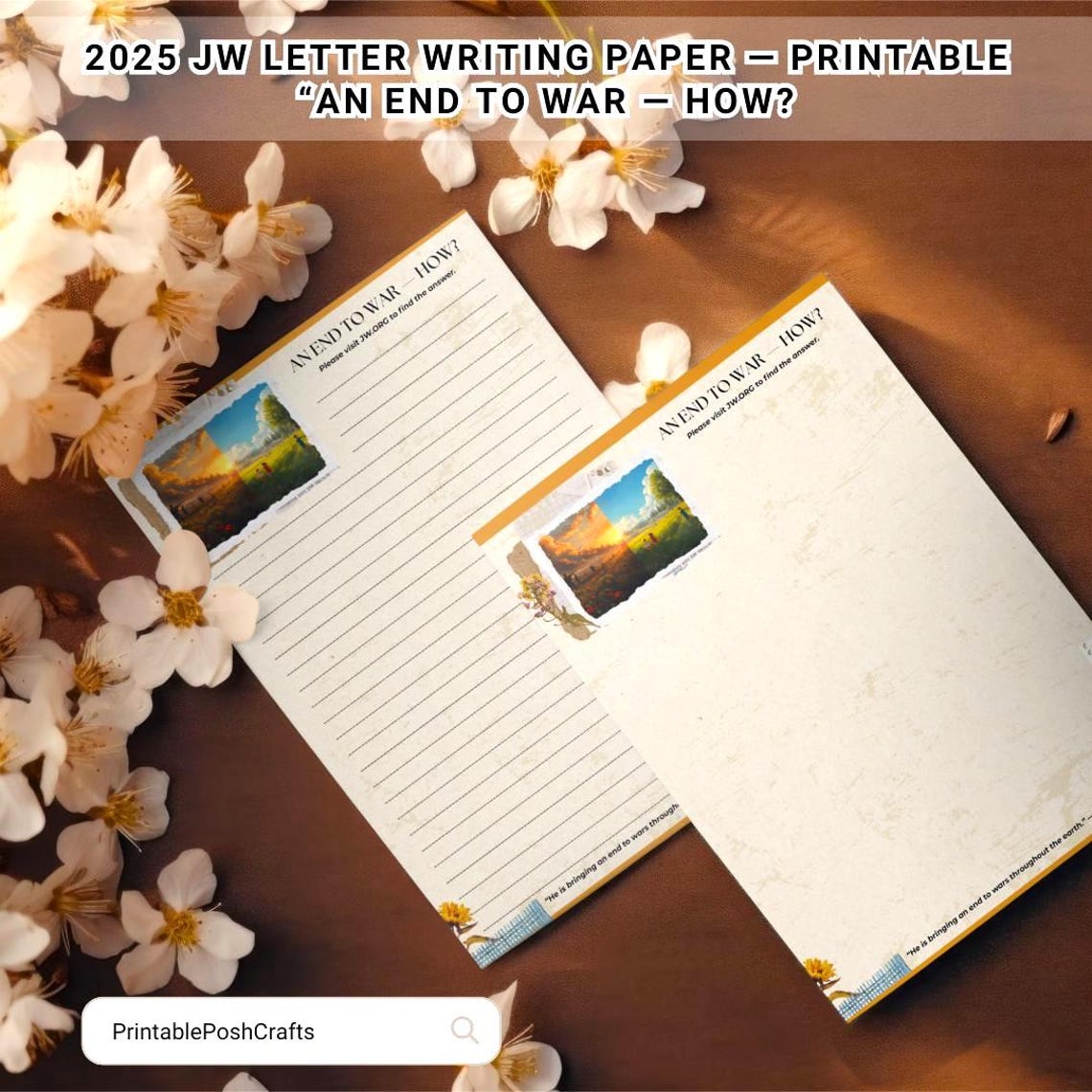 An End to War JW Letter Writing Paper: September 2025 Campaign ...
