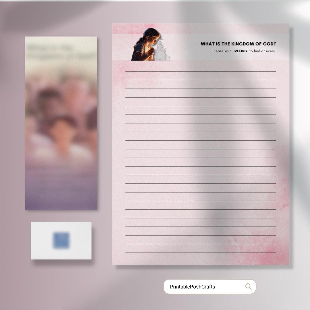 JW Letter Writing Paper: Tracts Edition, Lined & Unlined (printable ...