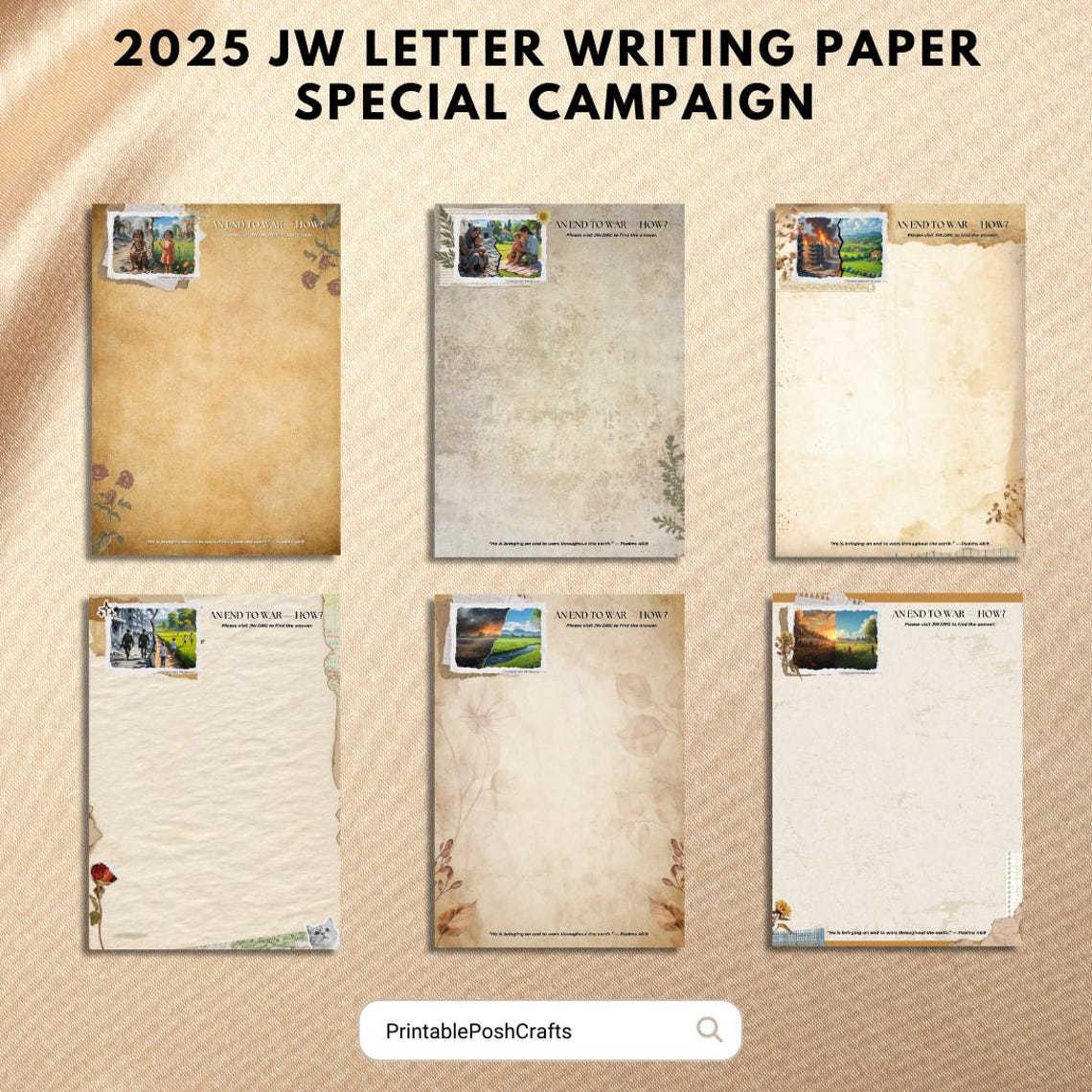 An End to War JW Letter Writing Paper: September 2025 Campaign ...
