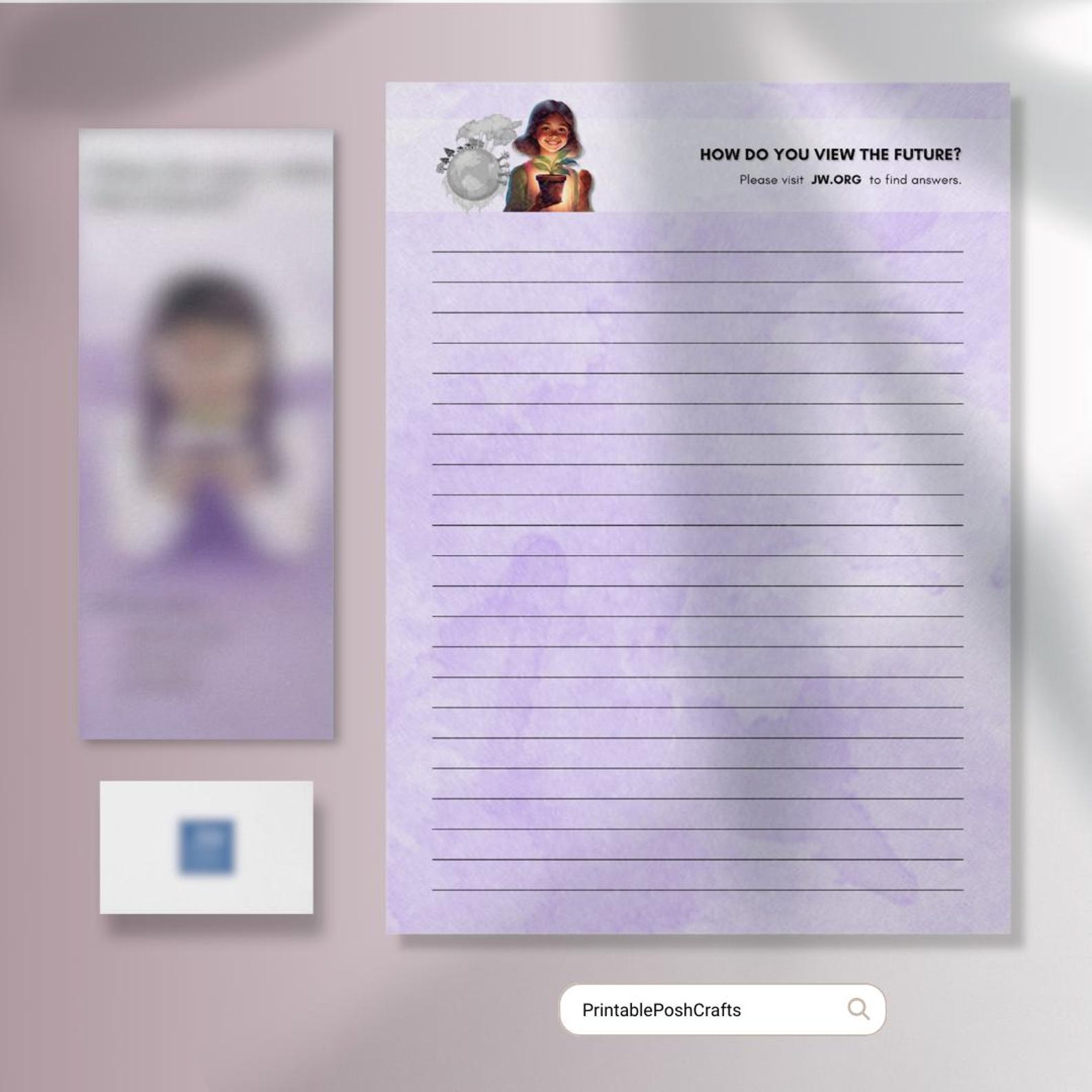 JW Letter Writing Paper Tracts Edition, Lined & Unlined (printable ...