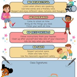 Classroom Agreement Digital Download Poster – Promoting Positive ...