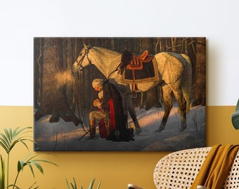 Prayer at Valley Forge by Arnold Friberg Canvas - Etsy