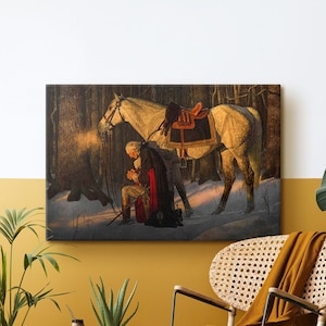 The Prayer at Valley Forge Print, George Washington Poster, Arnold ...