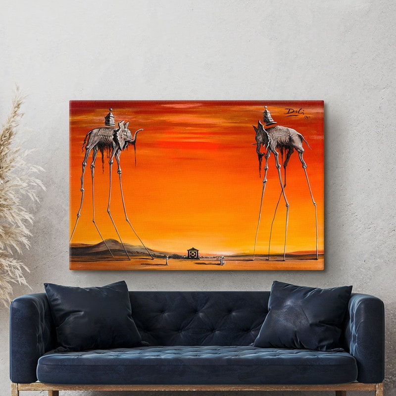 Elephant Landscape Art - Etsy UK