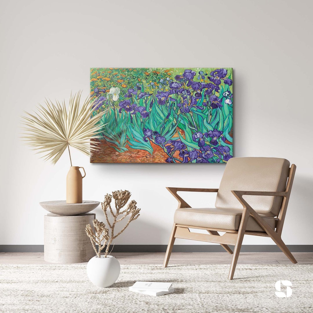 Vincent Van Gogh Print, Van Gogh Irises Poster, Impressionist Flower ...