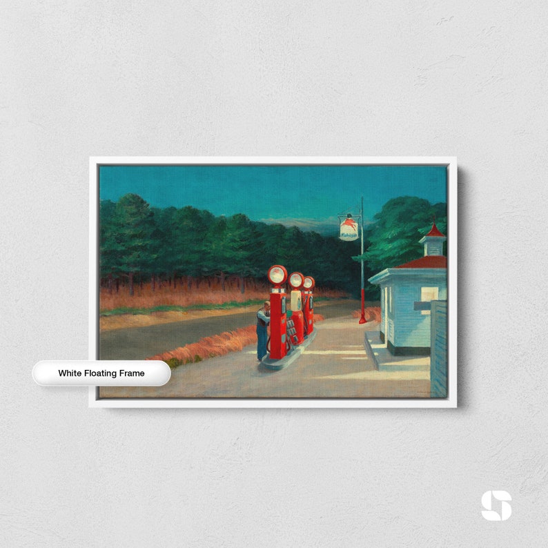 Edward Hopper Prints, Gas by Edward Hopper Painting, Edward Hopper ...