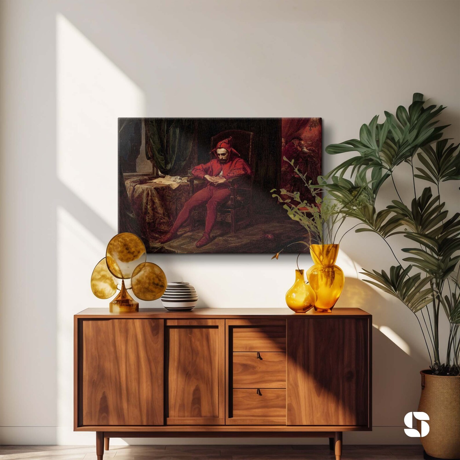 The Sad Jester by Jan Matejko Canvas, Sad Clown Poster, Stanczyk by Jan ...