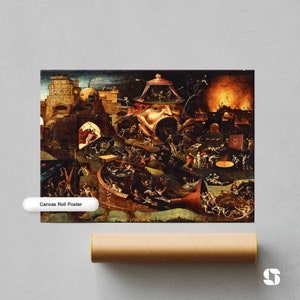 Hieronymus Bosch Christ in Limbo Print, Classic Surreal Wall Art ...