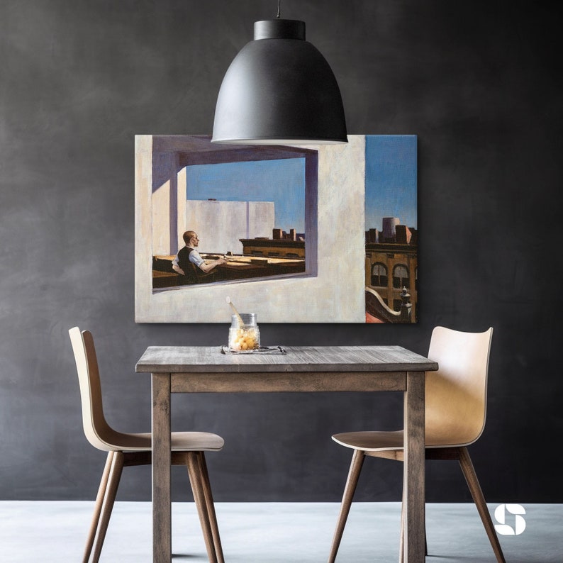 Edward Hopper Prints, Office in a Small City by Edward Hopper Painting ...