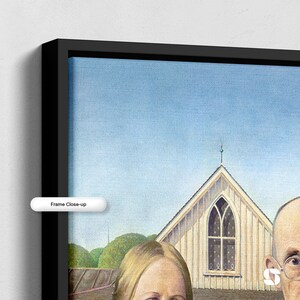 American Gothic by Grant Wood Canvas, American Gothic Poster, American ...