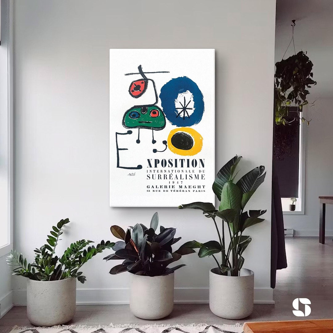 Joan Miro Xposition Poster, Joan Miro Print, Exhibition Poster ...