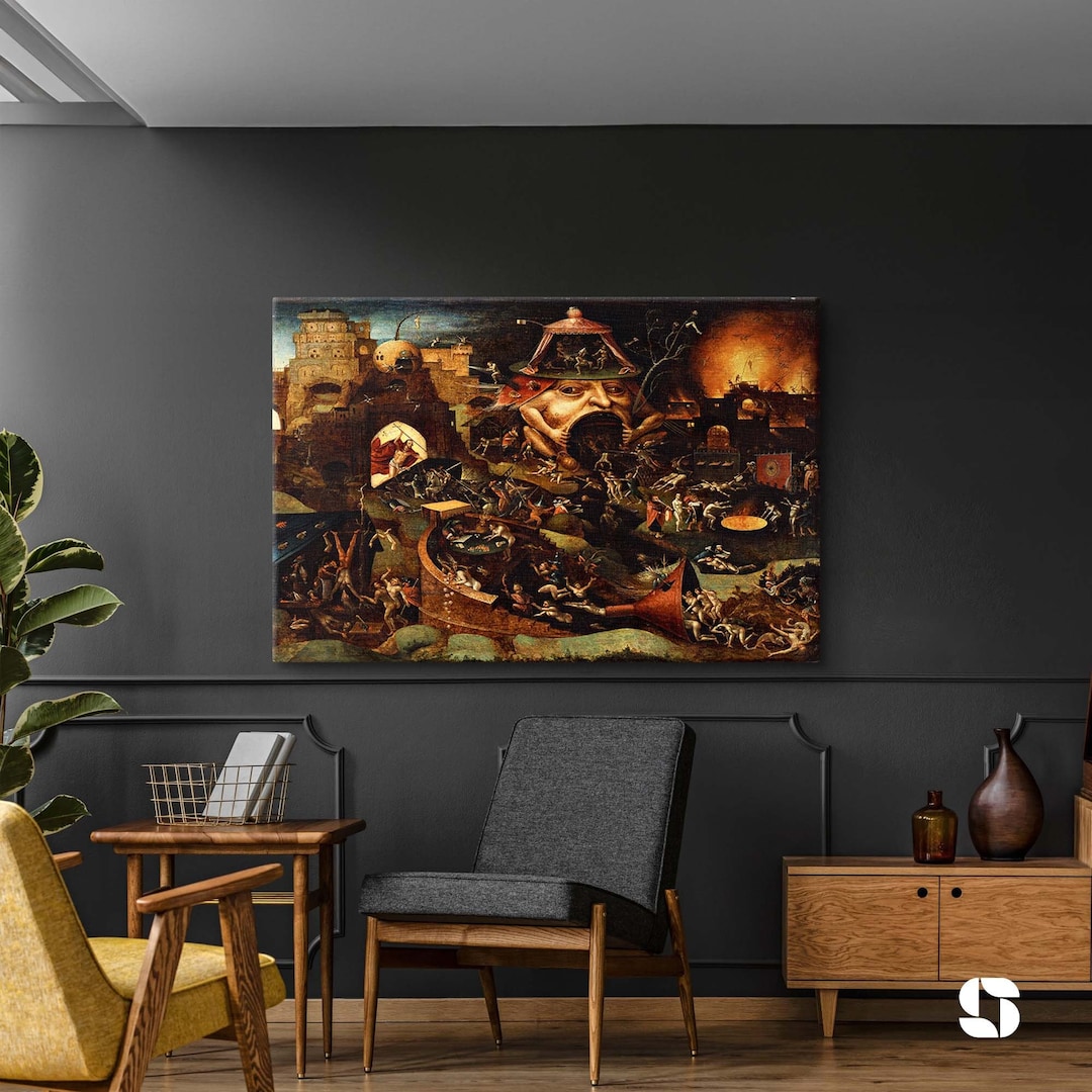 Hieronymus Bosch Christ in Limbo Print, Classic Surreal Wall Art ...