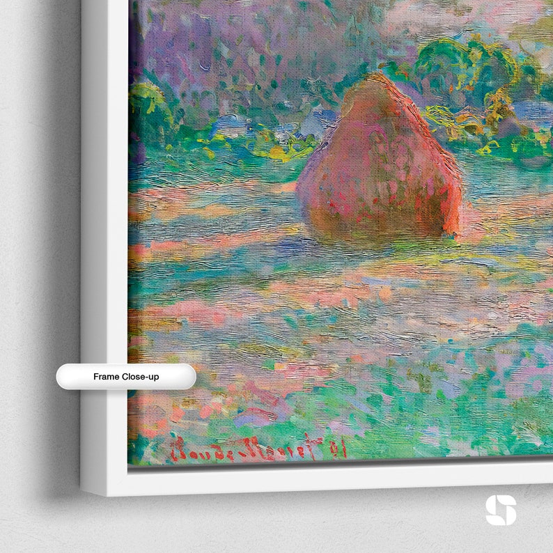 Claude Monet Stacks of Wheat, Claude Monet Print, Exhibition Poster ...
