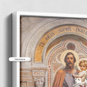 St. Peter’s Basilica at the Vatican Print, St. Joseph Mosaic Canvas ...