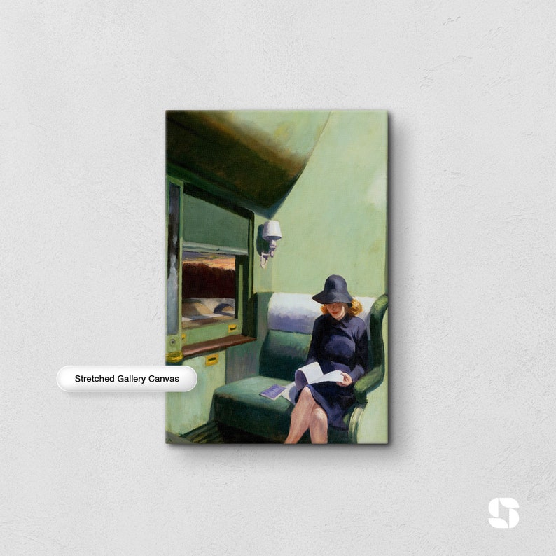 Edward Hopper Print, Compartment C Car by Edward Hopper Painting ...