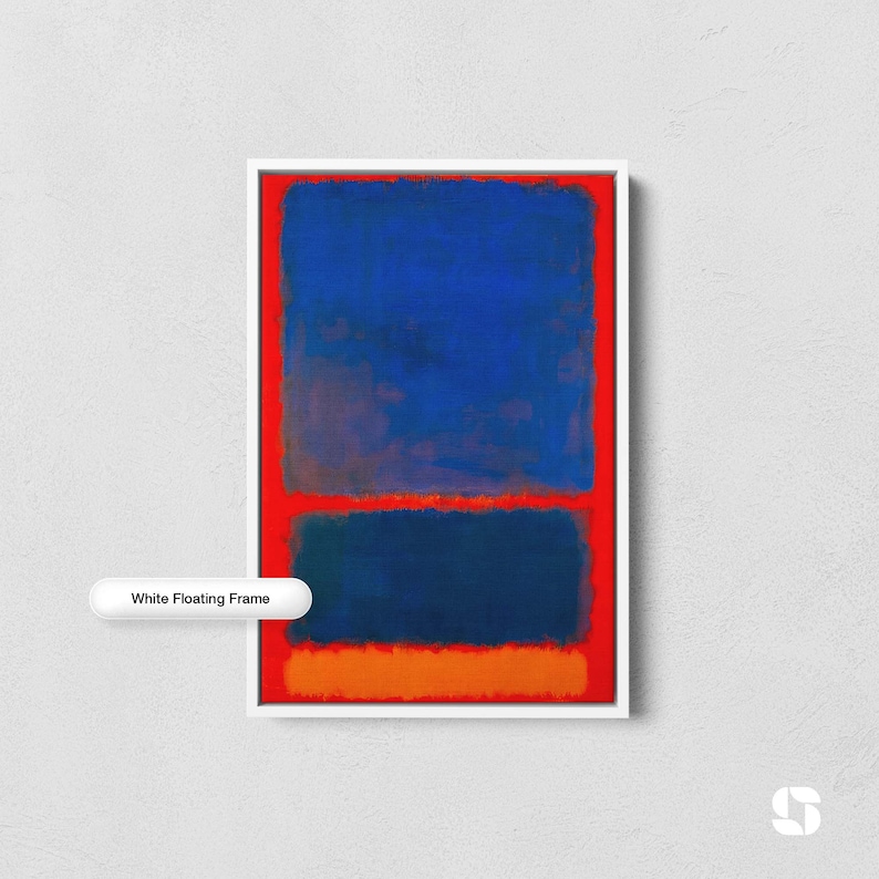 Mark Rothko Blau Orange Rot Leinwand, Mark Rothko Druck, Museum Poster ...