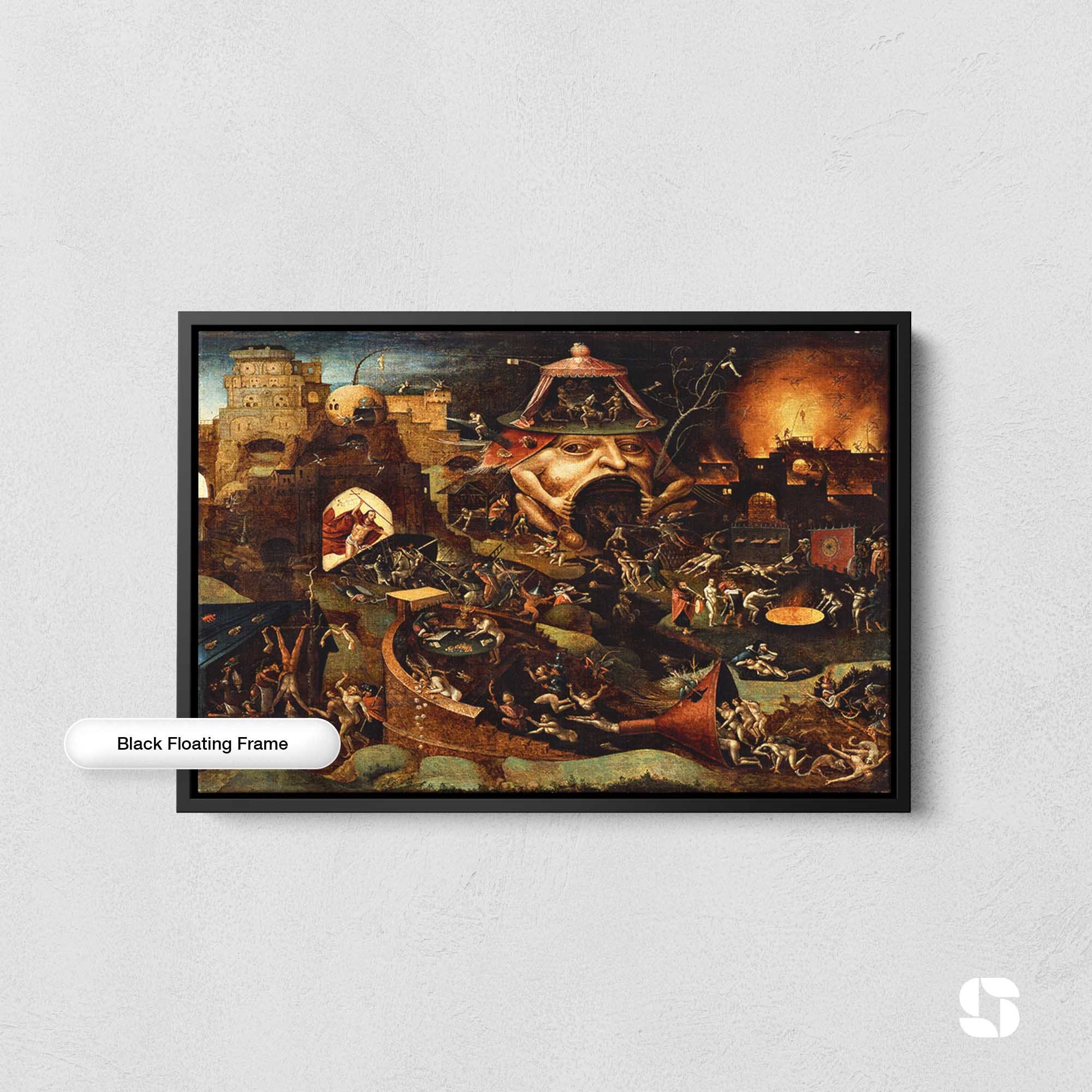 Hieronymus Bosch Christ in Limbo Print, Classic Surreal Wall Art ...