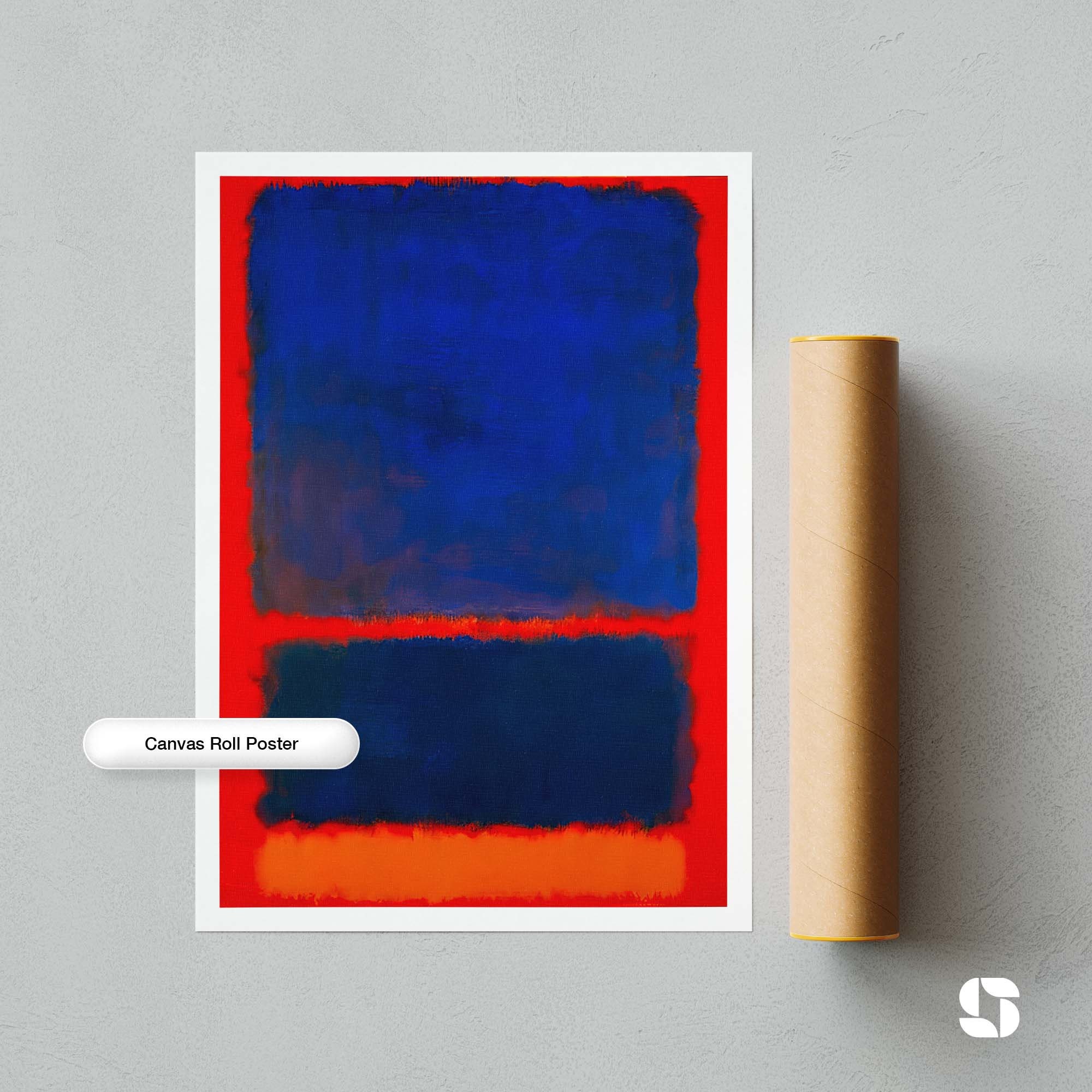 Mark Rothko Blau Orange Rot Leinwand, Mark Rothko Druck, Museum Poster ...