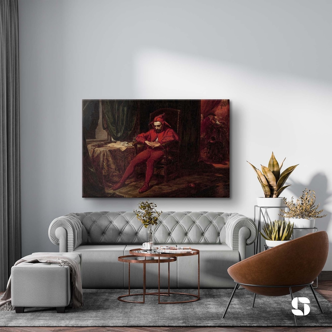 The Sad Jester by Jan Matejko Canvas, Sad Clown Poster, Stanczyk by Jan ...