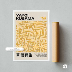 Yayoi Kusama Poster, Yayoi Kusama Print, Japanese Art Canvas, Museum ...