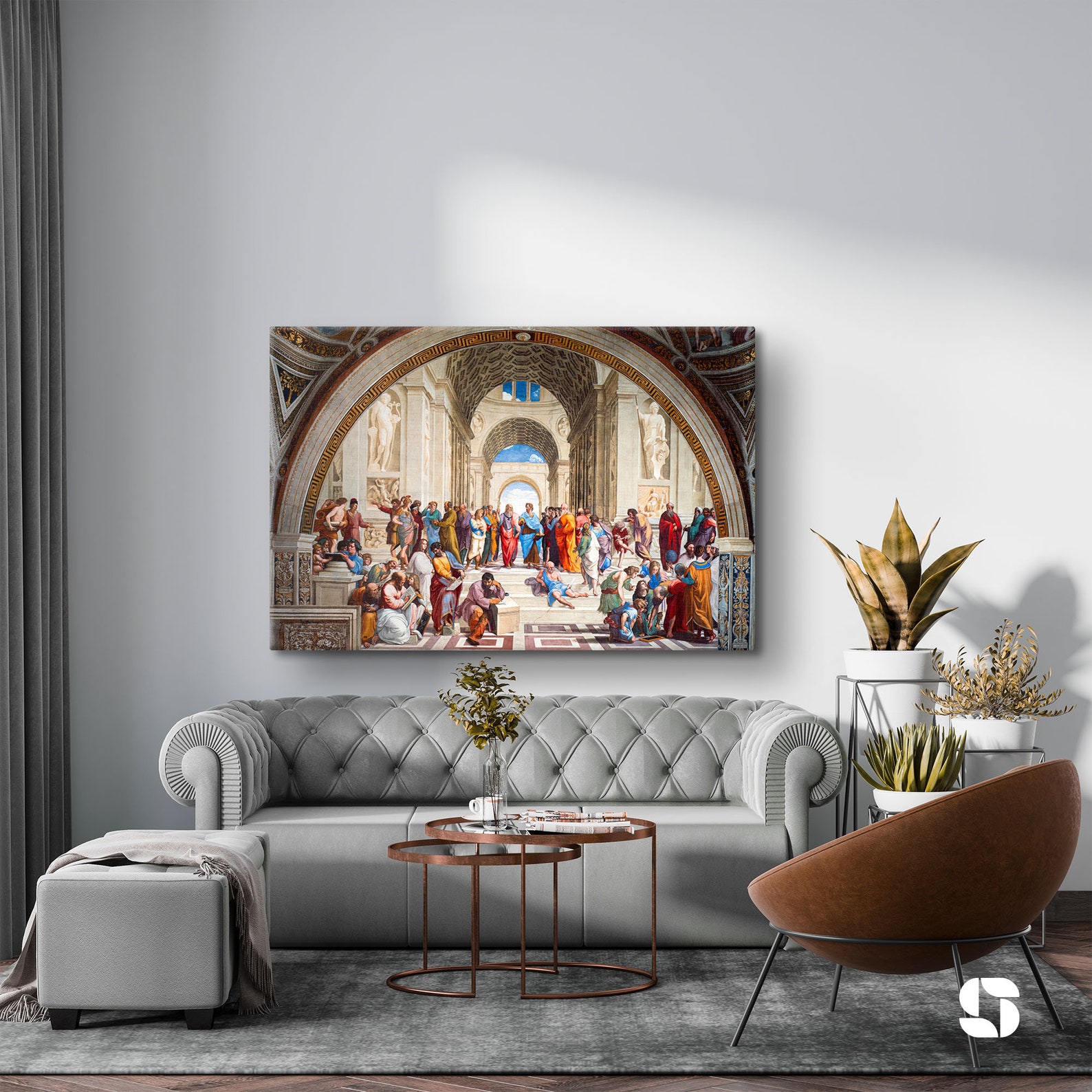 The School of Athens Canvas, Raffaello Sanzio Painting, Exhibition ...