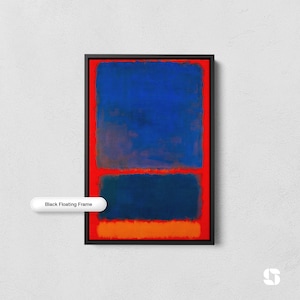 Mark Rothko Blue Orange Red Canvas, Mark Rothko Print, Museum Poster ...