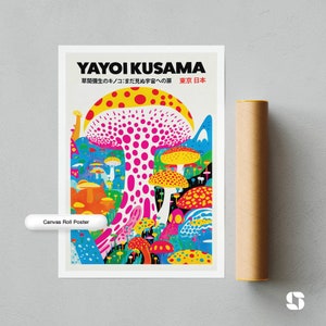 Yayoi Kusama Print, Yayoi Kusama Poster, Abstract Art Canvas, Museum ...