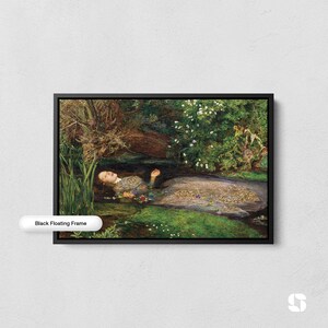 John Everett Millais Ophelia Canvas, Ophelia Print, John Everett ...