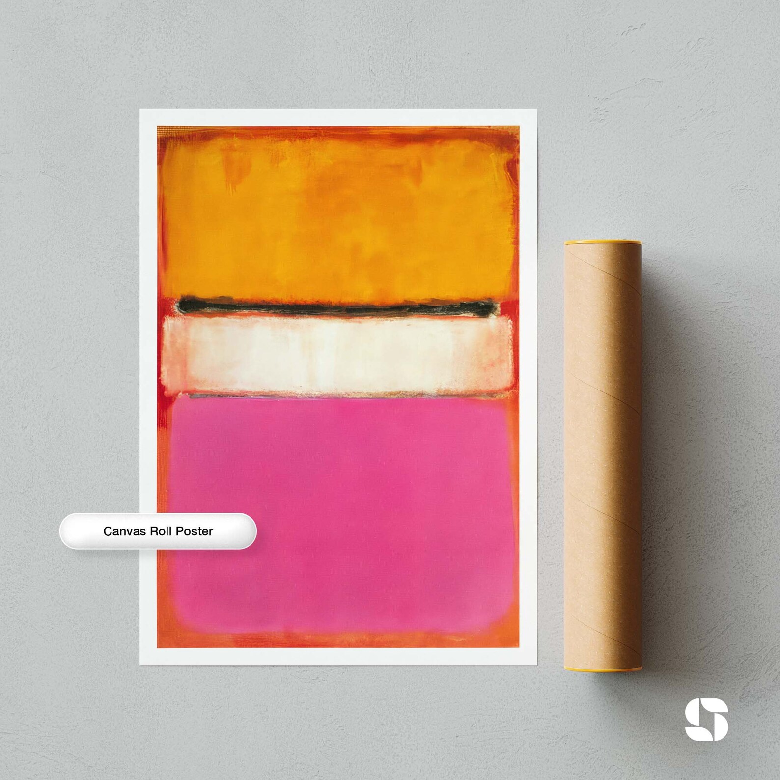 Mark Rothko White Center Canvas, Mark Rothko Print, Exhibition Poster ...