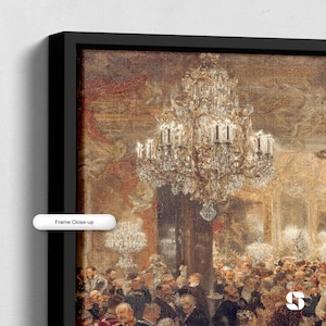 Adolph Menzel the Dinner at the Ball Canvas, Ballroom Party Print ...