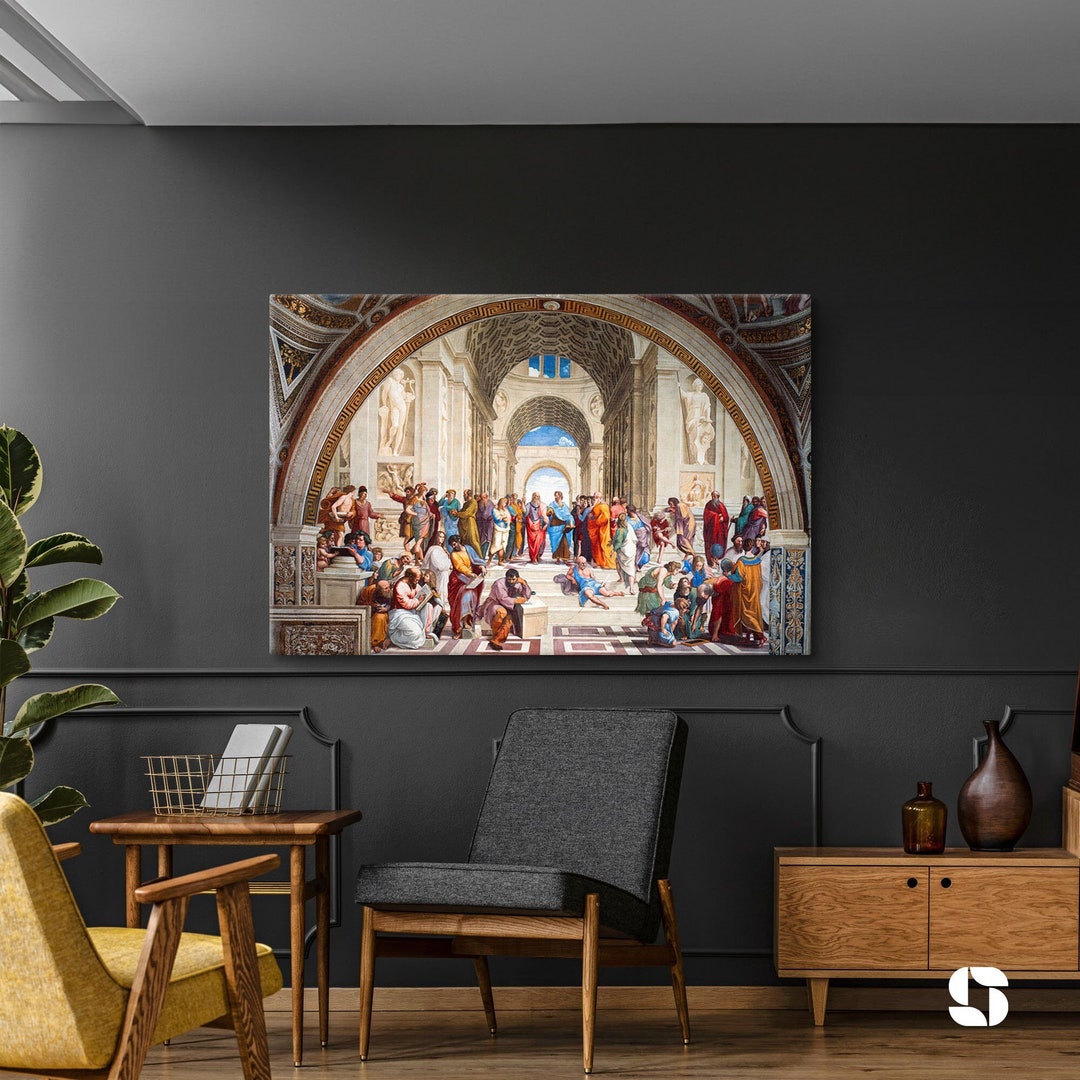 The School of Athens Canvas, Raffaello Sanzio Painting, Exhibition ...