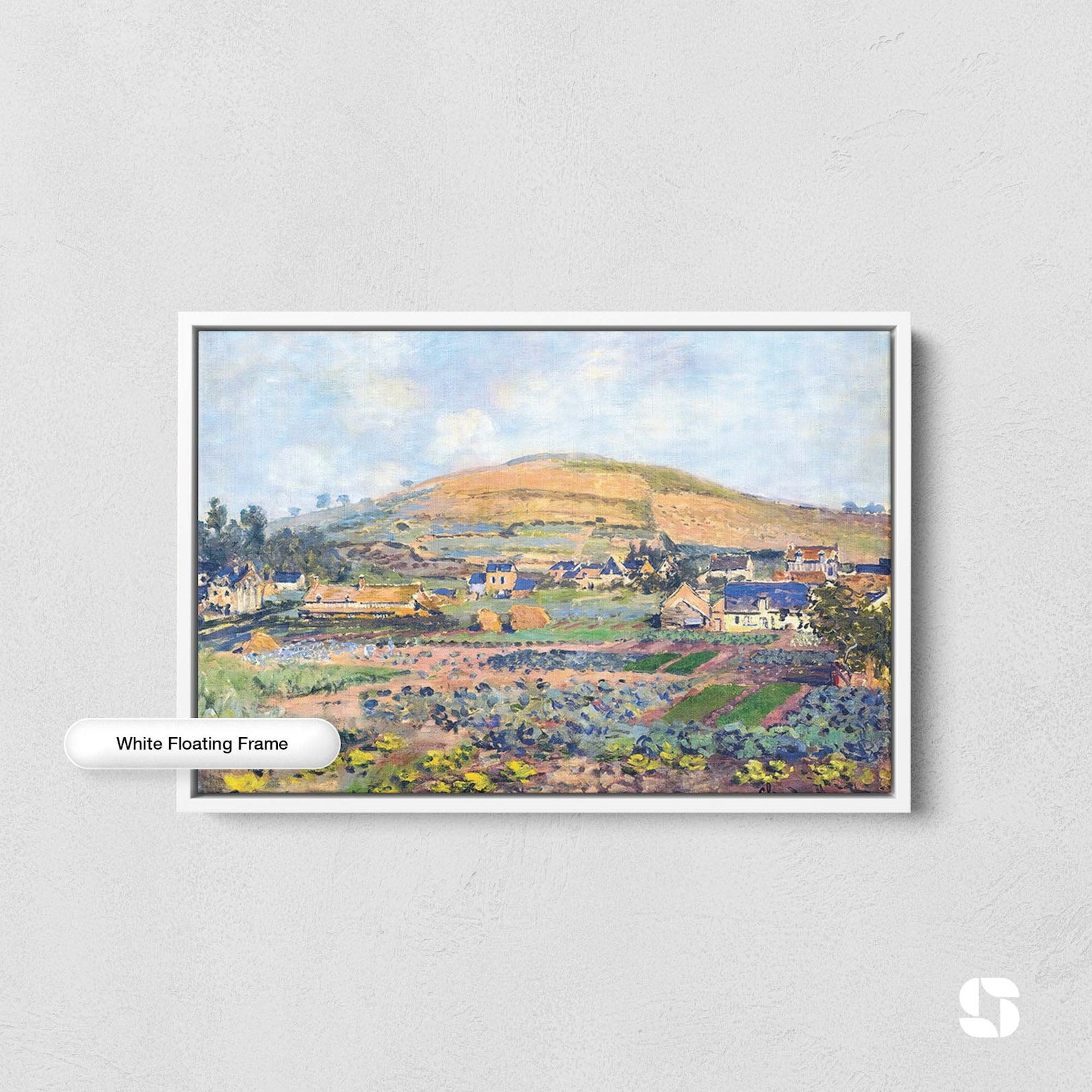 Claude Monet Rouen Mountain at Spring, Claude Monet Print, Exhibition ...