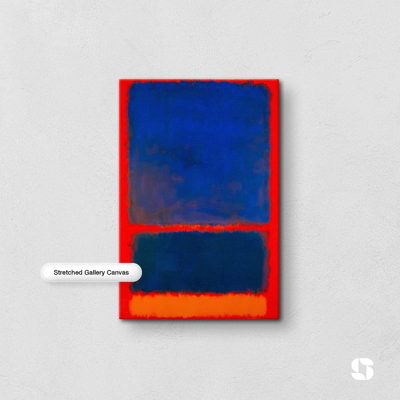 Mark Rothko Blue Orange Red Canvas, Mark Rothko Print, Museum Poster ...