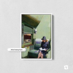 Edward Hopper Print, Compartment C Car by Edward Hopper Painting ...