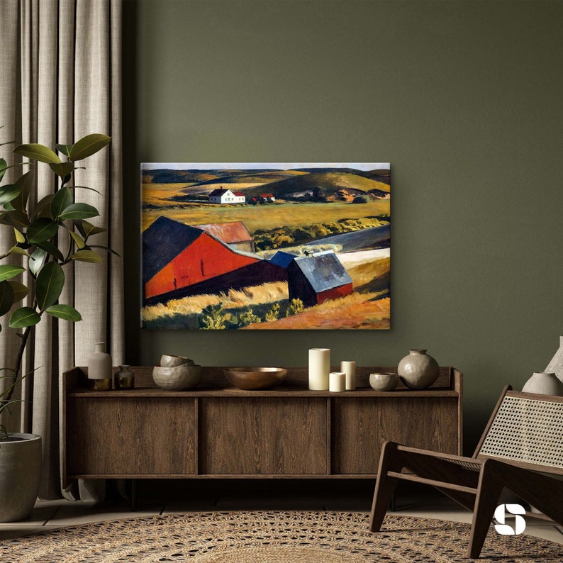 Edward Hopper Prints, Cobbs Barns and Distant Houses by Edward Hopper ...